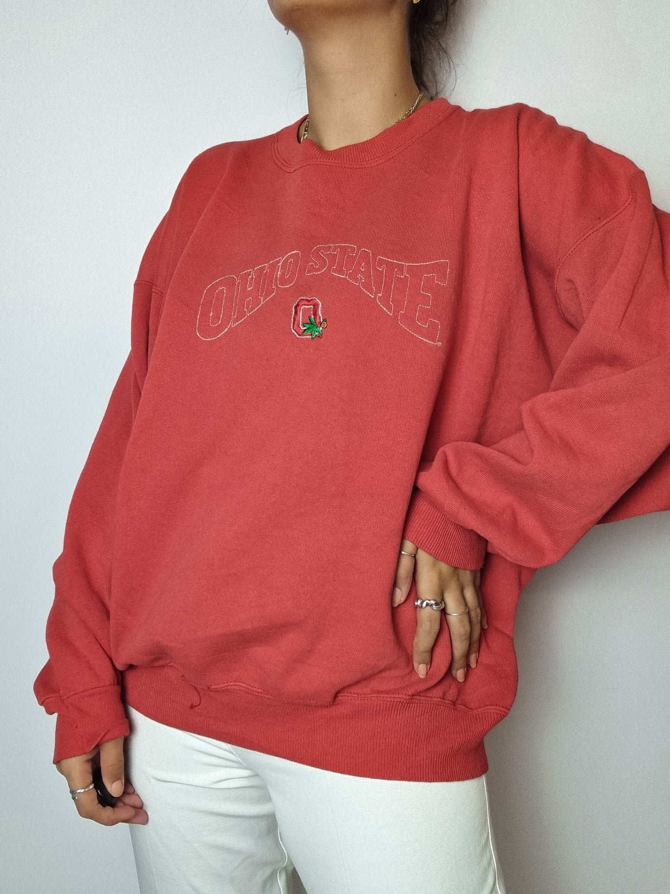 Pull américain rouge vintage M/L – fripsquare