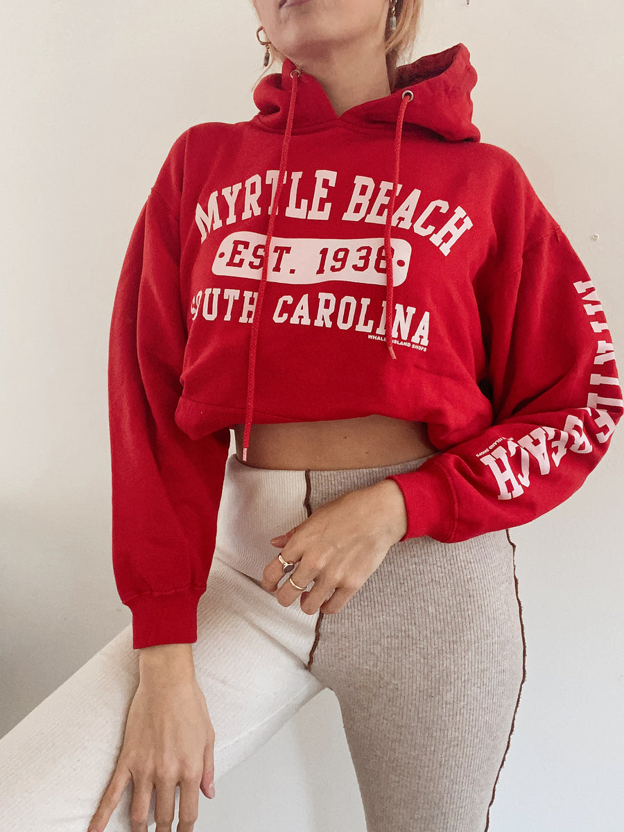 Pull vintage américain rouge S/M – fripsquare